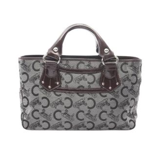 Celine Pre-owned Celine Boogie Bag C Sulky Canvas Leather Handbag - Femme - Pre-owned - Gris - Taille: ONE Size