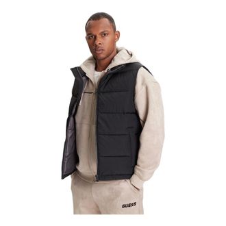 Guess Homme, Vestes, Noir, Taille: M Doudoune sans manches