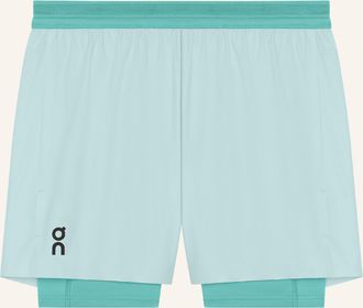 On 2-In-1-Laufshorts Performance blau