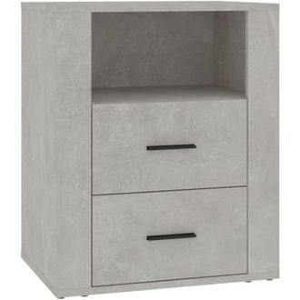 vidaXL Nachttisch Betongrau 50x36x60 cm Holzwerkstoff Vidaxl