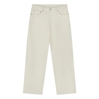 Olaf Hussein Homme, Jeans, Blanc, Taille: L Relaxed Canvas Pant