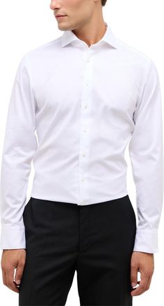 Eterna Male Soft Luxury Shirt unifarben Slim FIT 40_H_1/1, 1/1, weiß