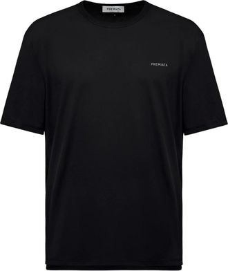 Premiata Homme, Tops, Noir, Taille: XL T-shirt en coton merceris&eacute;