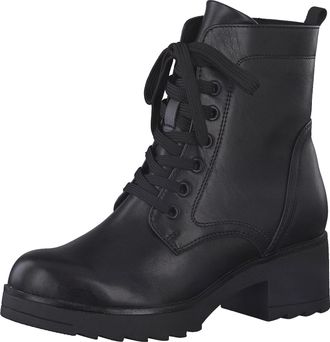 Marco Tozzi Schnürstiefelette MARCO TOZZI, Damen, Gr. 37, schwarz, Lederimitat, unifarben, Schuhe Schnürstiefelette, mit FEEL-ME Ausstattung, Topseller