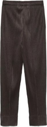 Issey Miyake Femme, Pantalons, Gris, Taille: 46 FR Straight Pantalons