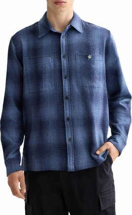 Scotch & Soda Herren Shirt Hemd, Peacoat Shadow Check 401, L