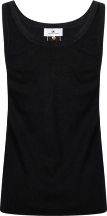 Elisabetta Franchi Femme, Tops, Noir, Taille: 36 FR Tk72S61E2685 Top