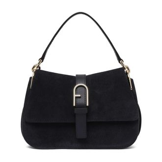 Furla Wildleder-Umh&auml;ngetasche - - Bags - Damen - Schwarzk - ONE SIZE