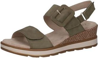Caprice Femme 9-28753-42 Sandale cale, Olive Nubuck, 38 EU