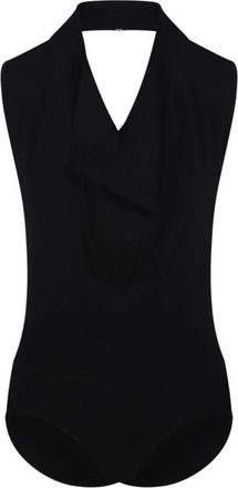 Sportmax Damen, Oberteile, Schwarzk, MGröße