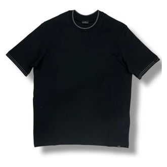 Paul & Shark Homme, Tops, Noir, Taille: S T-shirt en coton noir coupe régulière