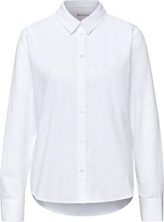 Street One Langarmbluse Buttoned cotton Shirtcollar bl