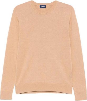 Drumohr Pull Col Rond - Beige