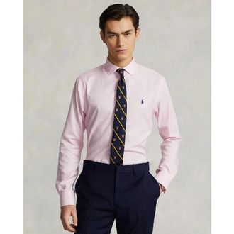 Ralph Lauren Homme, Chemises, Rose, Taille: L Chemise Slim Fit Logo