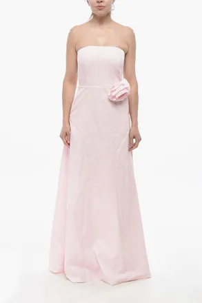 Bernadette Tr&auml;gerloses Kleid CASWEL aus Baumwollmix Bernadette