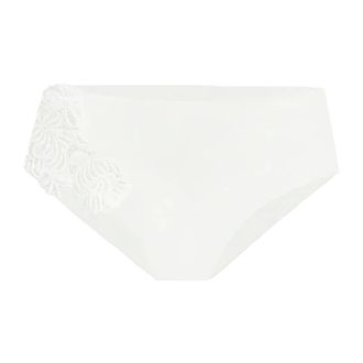 Ermanno Scervino Femme, Sous-v&ecirc;tements, Blanc, Taille: 40 FR Slip de bain avec empi&egrave;cements en dentelle
