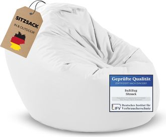 BuBiBag 2in1 Sitzsack L - XXL mit F&uuml;llung f&uuml;r Kinder & Erwachsene, Gaming Beanbag & Bodenkissen f&uuml;r Indoor & Outdoor Sessel Pflegeleicht & Wasserabweisend XXX