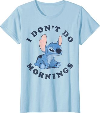 Disney Lilo & Stitch Vintage Ich mache Mornings Stitch V2 T-Shirt