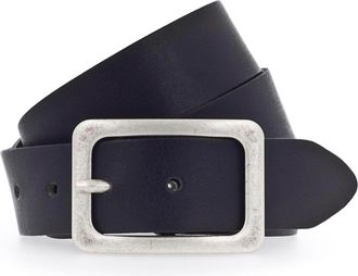 Vanzetti Damen Leder G&uuml;rtel Belt Lederg&uuml;rtel Dameng&uuml;rtel schwarz 35 mm (110 cm)