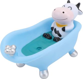 Amosfun Kuh Seifenhalter - Lustige Cartoon Badewanne Seifenschale Aus Silikon Ideal FüR Kinder Und Kreative Badezimmergestaltung Praktische Seifenablage FüR Z