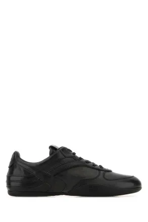 Miu Miu Leather Low-Top Sneaker - Black