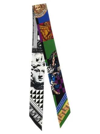 Versace Womens Multicolor Silk Foulard Accessory