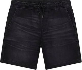 Guess Short droit en coton m&eacute;lang&eacute;