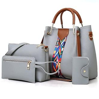 Generic Ensemble de Femme en 4 Pi&egrave;ces Style R&eacute;tro avec Motif Imprim&eacute; et Couleur Unie pour un &Eacute;l&eacute;gant et Polyvalent Quotidien 4pi&egrave;ces