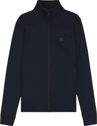 HUGO BOSS Homme, Sweatshirts et sweats à capuche, Bleu, Taille: XS Cardigan zippé en French Terry de coton