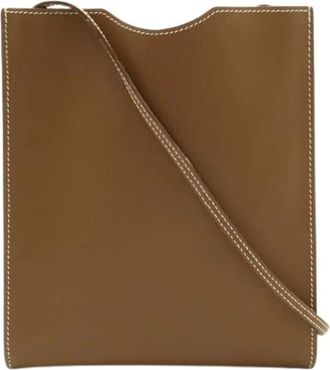 Herm&egrave;s Pre-owned Onimeto Leather Mini Shoulder Bag - Femme - Pre-owned - Brun - Taille: ONE Size