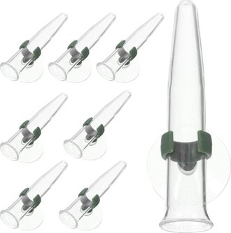 BESPORTBLE 8 St&uuml;ck Blumenr&ouml;hrchen Mit Saugnapf, Wasserr&ouml;hrchen F&uuml;r Blumenarrangements, Kunststoff-blumenrohre F&uuml;r Frischhaltung Und Dekoration, Transparent