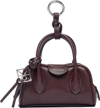 Calvin Klein Schl&uuml;sselanh&auml;nger Calvin Klein Emblem Trio Mini Bag Charm LV04F1315G Dunkelrot