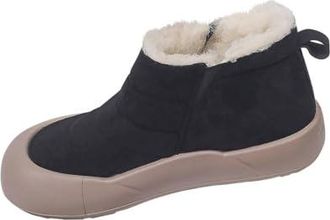 Generic Bottes dhiver pour femme avec doublure en polaire - Chaudes - &Eacute;l&eacute;gantes et d&eacute;contract&eacute;es - Bout rond - Talon plat - Confortables - &Agrave; enfiler - Classiq