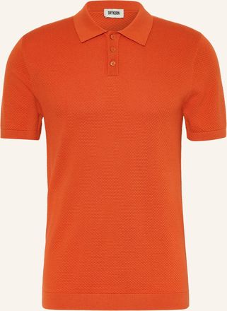 Drykorn Drykorn Strick-Poloshirt Triton Regular Fit orange
