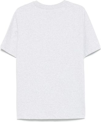 A.P.C. Embroidered Logo Cotton T-Shirt - Gray