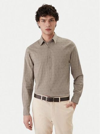 Guess Hemd M6GH18 W1713 Braun Regular Fit