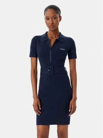 Guess Strickkleid V6RK08 Z4642 Dunkelblau Slim Fit