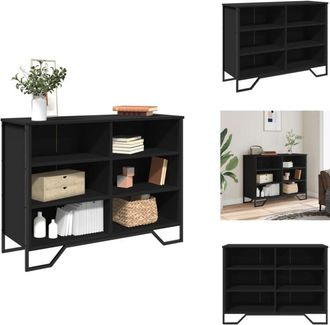 vidaXL Sideboard Schwarz 101x35,5x74,5 cm Holzwerkstoff - Sideboard - Sideboards - Schrank - Lagerschrank