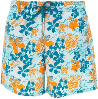Vilebrequin Homme, Maillots de bain, Multicolore, Taille: S Moorea Jungle Turtles Swim Shorts