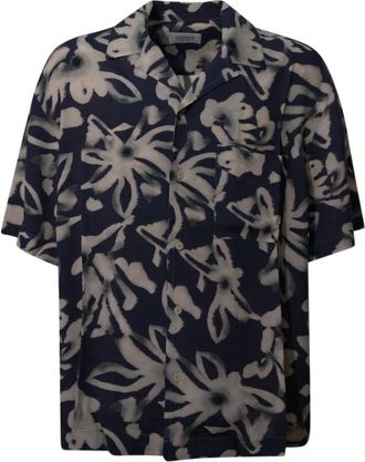 Laneus Homme, Chemises, Bleu, Taille: XL Bowling Shirt