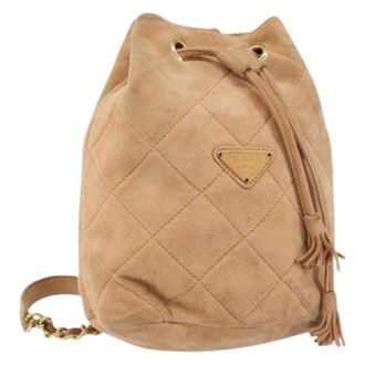 Prada Pre-owned Sac seau vintage - Femme - Pre-owned - Beige - Taille: ONE Size