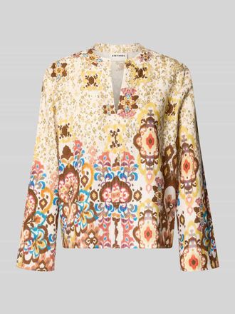 Stefanel Regular Fit Bluse aus Leinen-Baumwoll-Mix