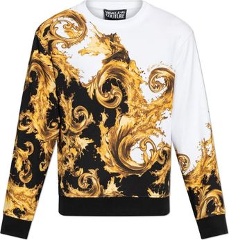Versace Jeans Couture Homme, Sweatshirts et sweats &agrave; capuche, Multicolore, Taille: XL Barocco Print SweaT-shirt