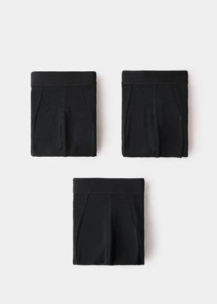 Mango Lot 3 slips combin&eacute;s noir - Homme - M - MANGO MAN