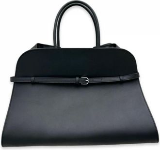 The Row Black Soft Leather Belt 15 Margaux