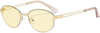 Generic Lunettes De Soleil M&eacute;talliques For Hommes, D&eacute;coratives For La Conduite Et Les Vacances, For Femmes(Yellow)