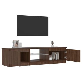Generic TV-Schrank mit LED-Leuchten, TV-Board, Fernsehtisch, St&auml;nder, Konsole, Fernsehschrank, M&ouml;bel, Fernsehm&ouml;bel (Wei&szlig; 120x30x36 cm) (140 x 40 x 36 cm)