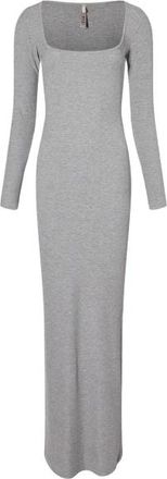 SKIMS Skims, Femme, Robes, Gris, Taille: 40 FR Soft Lounge Long Sleeve Dress