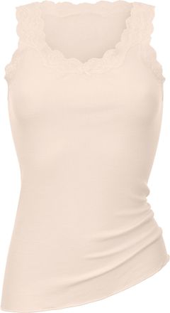 CALIDA Richesse Lace Top Damen, aus Schurwolle und Seide, mit Spitze am Ausschnitt, Feinripp im Rundstrick ohne st&ouml;renden Seitenn&auml;hte, temperaturausgleichend