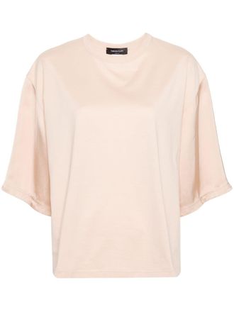 Fabiana Filippi T-Shirt mit Satindetail - Nude
